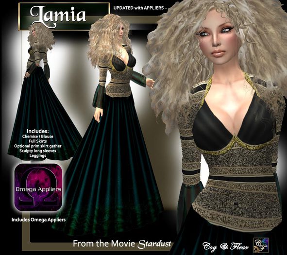 Second Life Marketplace - C&F Lamia's Gown Outfit with Appliers