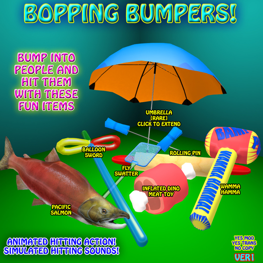 Second Life Marketplace - Bopping Bumper - Pacific Salmon