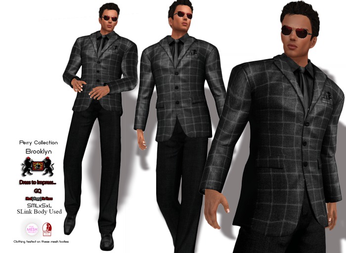 Second Life Marketplace - GQ Perry - Brooklyn Suit - By 69 Park Ave