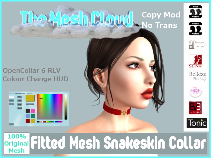 Second Life Marketplace - [TMC] Snakeskin Collar OpenCollar RLV ...