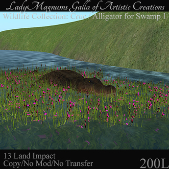 Second Life Marketplace - LadyMs Wildlife Collection: Croc / Alligator ...