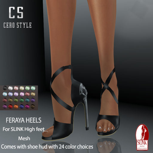 Second Life Marketplace - CERO STYLE Feraya Heels (SLINK HIGH)