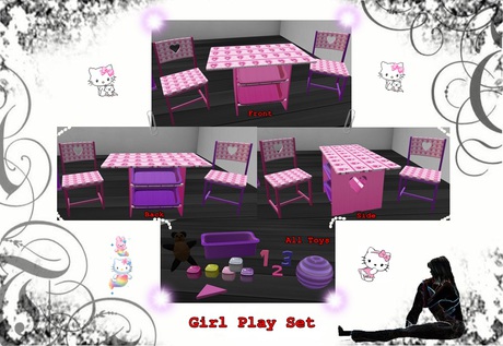 Second Life Marketplace - *Girl Play Set Pink Color*