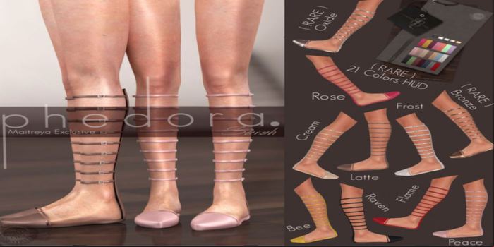 Second Life Marketplace - phedora. Sarah Boots Maitreya ( bronze ) RARE
