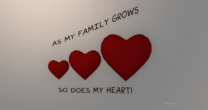 Second Life Marketplace - family heart decal