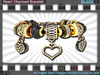 Second Life Marketplace - ::ZED:: Heart Charmed Bracelet - BLACK (Re size)