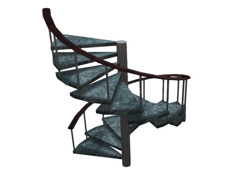 Second Life Marketplace - 5 LI 14 Step Quality Mesh Spiral Staircase ...