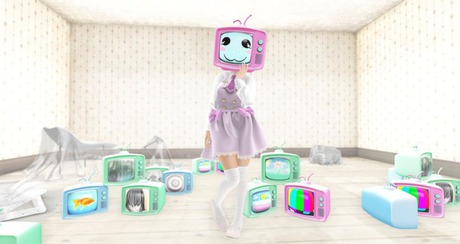 Second Life Marketplace - CRUMBZ- Telly Gacha TV Room Skybox [Rez Me] RARE