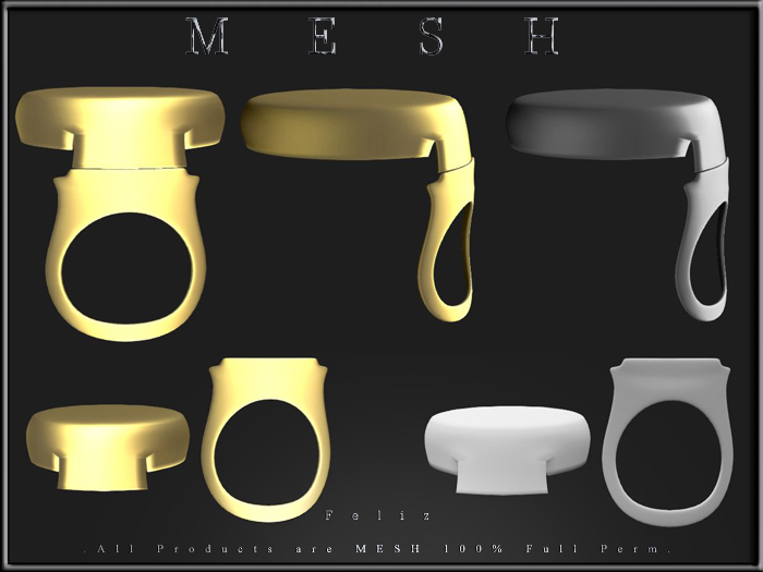 Second Life Marketplace - [Feliz] Beer Bottle Cap - Micro MESH - FULL PERM