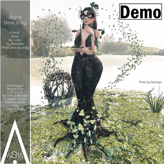 Second Life Marketplace - .AiShA. Dryad Dress DEMO