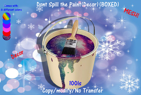 Second Life Marketplace - Dont Spill the Paint(Decor)(BOXED)