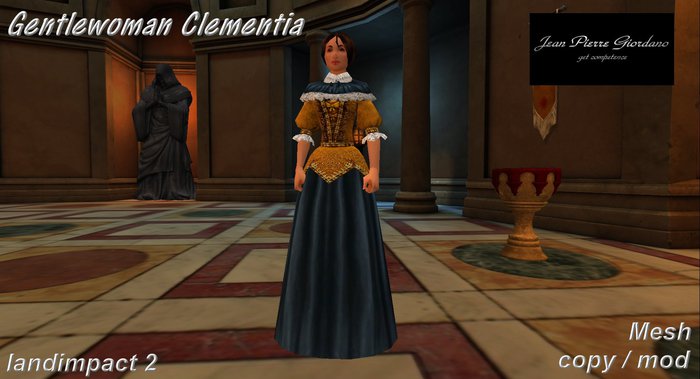 Second Life Marketplace - Medieval Gentlewoman Clementia mesh
