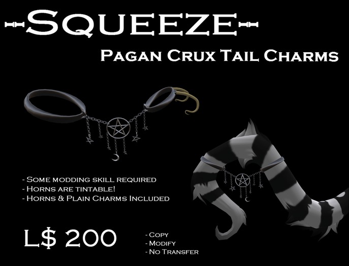 Second Life Marketplace - --Squeeze-- Pagan Crux Tail Charms