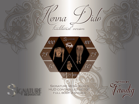 Second Life Marketplace - Henna Dido Traditional -Tattoo by Tamdig ...