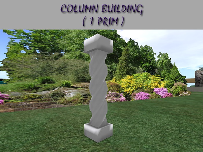 Second Life Marketplace - LADY X - Column Building ( 1 prim )