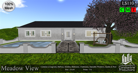 Second Life Marketplace - Meadow View DEMO footprint