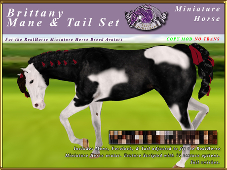 Second Life Marketplace - *E* Brittany Mane & Tail Set [BOXED] RH Mini