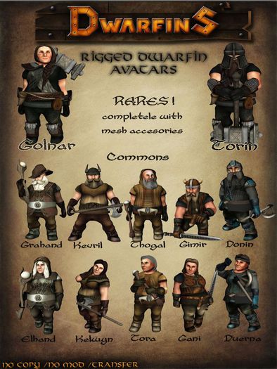 Second Life Marketplace - Dwarfins Walk a Long - Thogal