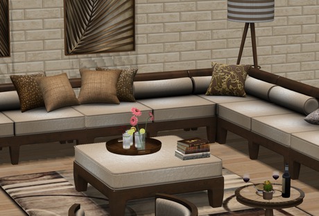 Second Life Marketplace - Living room - Patio Sigma - PG - Sofa for 10 ...