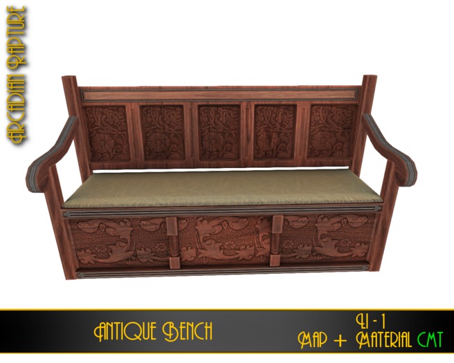 Second Life Marketplace - AR Antique Bench