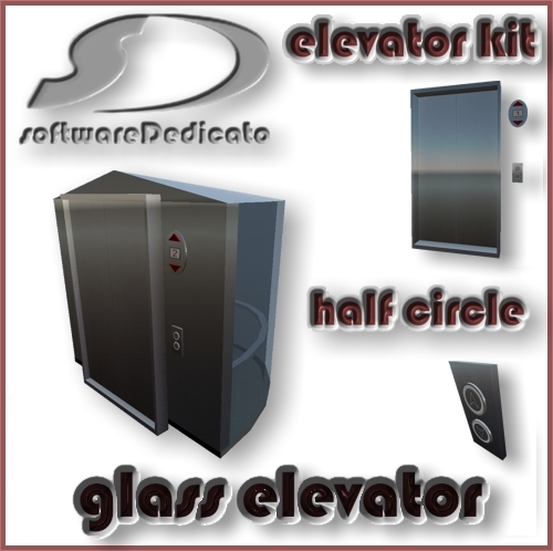 Second Life Marketplace - SD-Glass Elevator (Half Circle)
