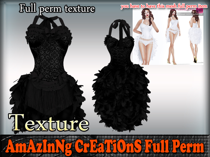 Second Life Marketplace - AmAzInNg CrEaTiOnS texture Corset with ...