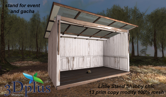 Second Life Marketplace - Little Stand Shabby chic box rez
