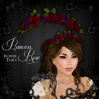 Second Life Marketplace - [CC Co.] Princess Rose - Tiara - Ruby Dawn