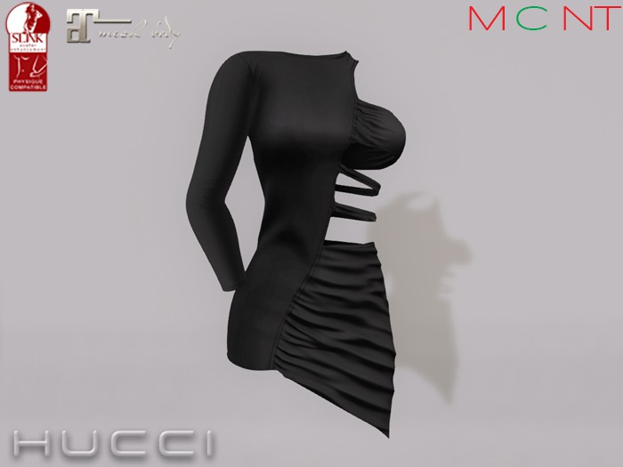 Second Life Marketplace - ::HH:: Hucci Olema Dress - Midnight