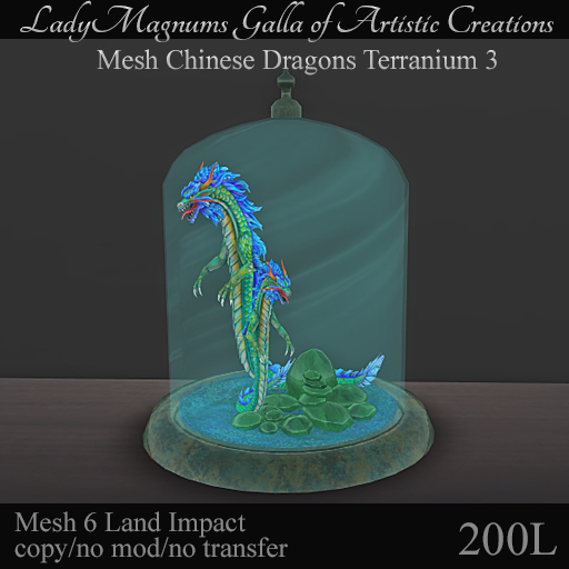 Second Life Marketplace - LadyMs Mesh Chinese Dragon Terranium 2