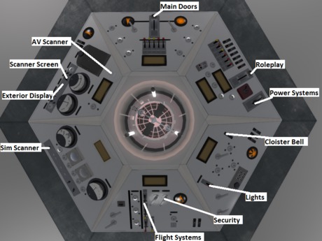 Second Life Marketplace - TARDIS Console - Hell Bent