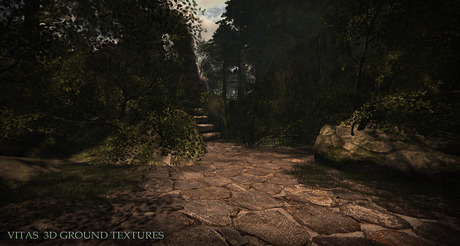 Second Life Marketplace - Vita's 3D Road Texture - Old Stones 1024 ...