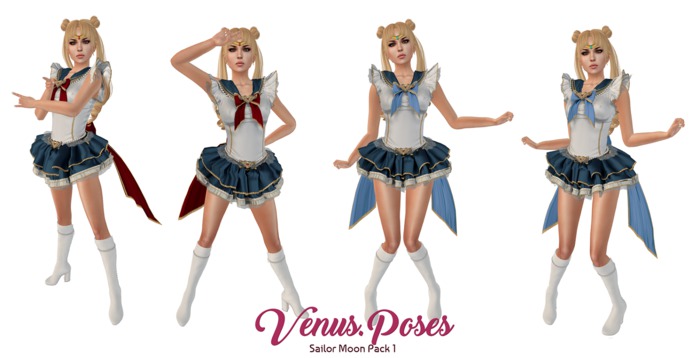 Second Life Marketplace - Venus. Poses - Sailor Moon Pack 1