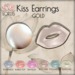 Second Life Marketplace - LOTUS. Kiss Earrings - Gold