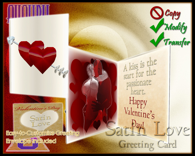 Second Life Marketplace - Satin Love Greeing Card - Passion