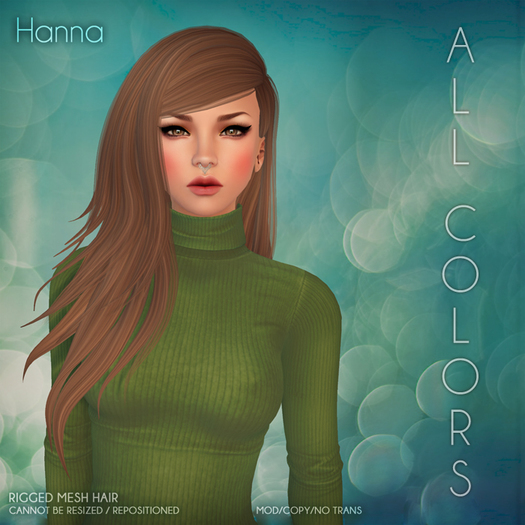 Second Life Marketplace - /Wasabi Pills/ Hanna Mesh Hair - All colors
