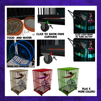 Second Life Marketplace - ..::Implings::.. Buttons Cage & HUD V1