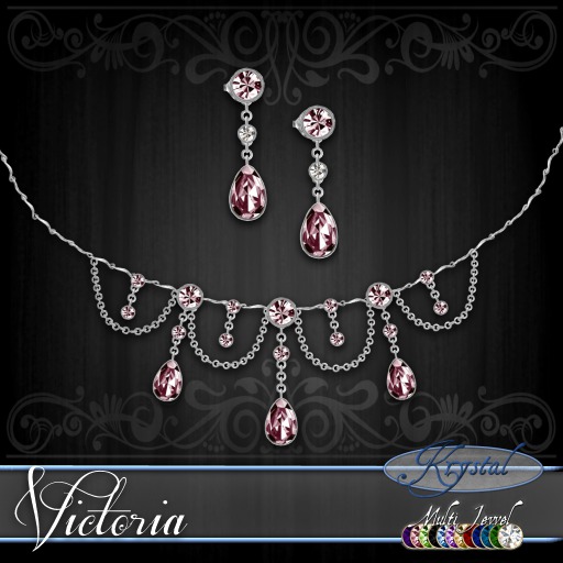 Second Life Marketplace - ::: Krystal ::: Victoria - Jewelry Set ...