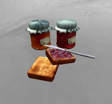 Second Life Marketplace - Jam Jars and Toast (gives toast)