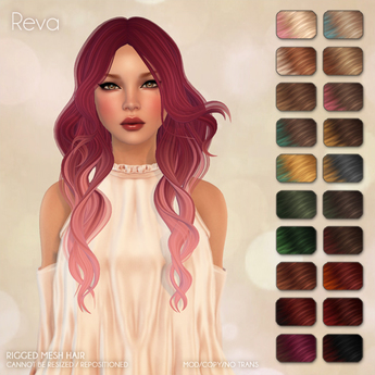 Second Life Marketplace - /Wasabi Pills/ Reva Mesh Hair - Solar Ombre