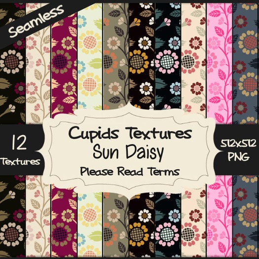 Second Life Marketplace - *Cupids Textures * 12 SUN DAISY