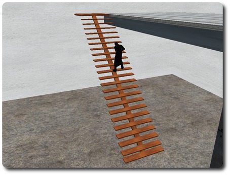 Second Life Marketplace - 23 steps Wooden Staircase 100% Mesh Full Perm