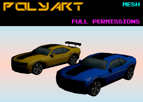 Second Life Marketplace - Polyart-muscle cars