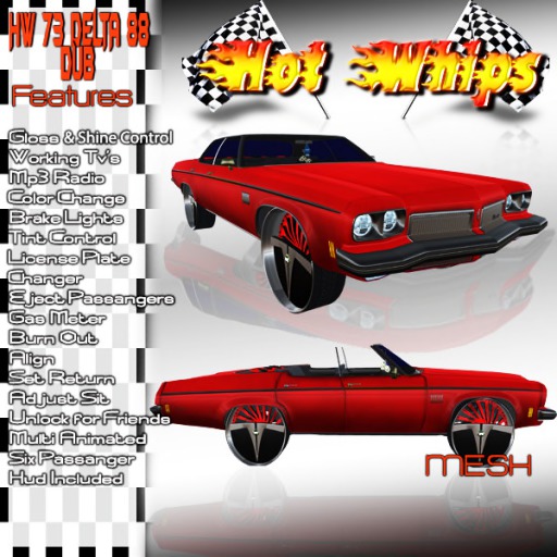 Second Life Marketplace - {HW} 73 DELTA 88 DUB (boxed)