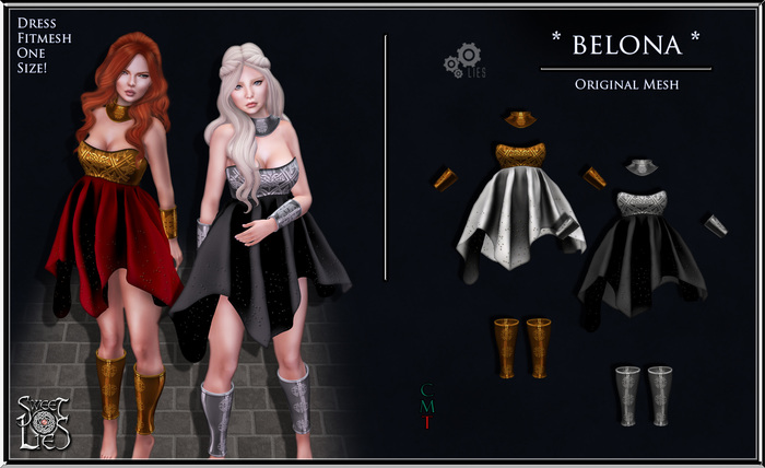 Second Life Marketplace Belona Fitmesh Dress Demo