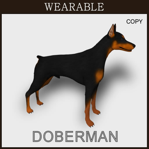 Second Life Marketplace - [TomatoPark] Wearable Doberman Mesh