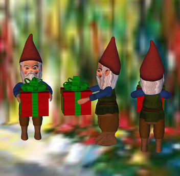 Second Life Marketplace - Mischievous Garden Gnome Set, .5LI Mesh
