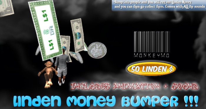 Second Life Marketplace - Linden Money Bumper !!! Monkeymo