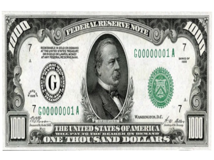 Second Life Marketplace - $1000 Bill Wall Art