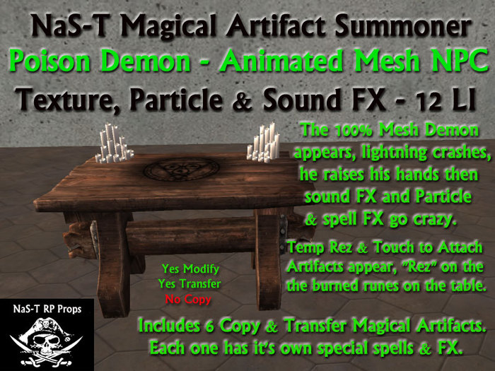 Second Life Marketplace - NaS-T Animated Magical Artifact Summoner ...